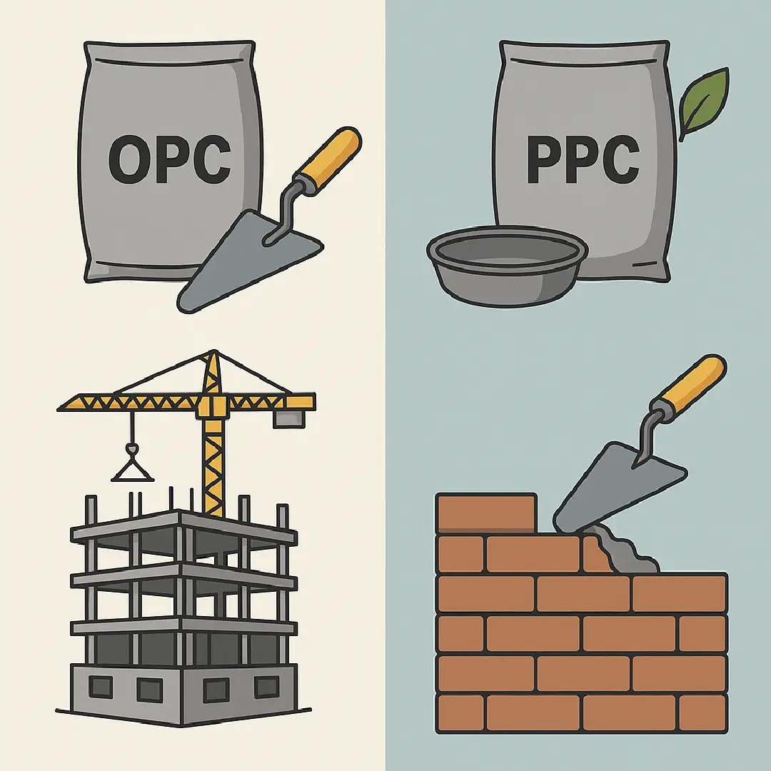 Difference Between OPC and PPC Cement | OPC vs PPC Explained